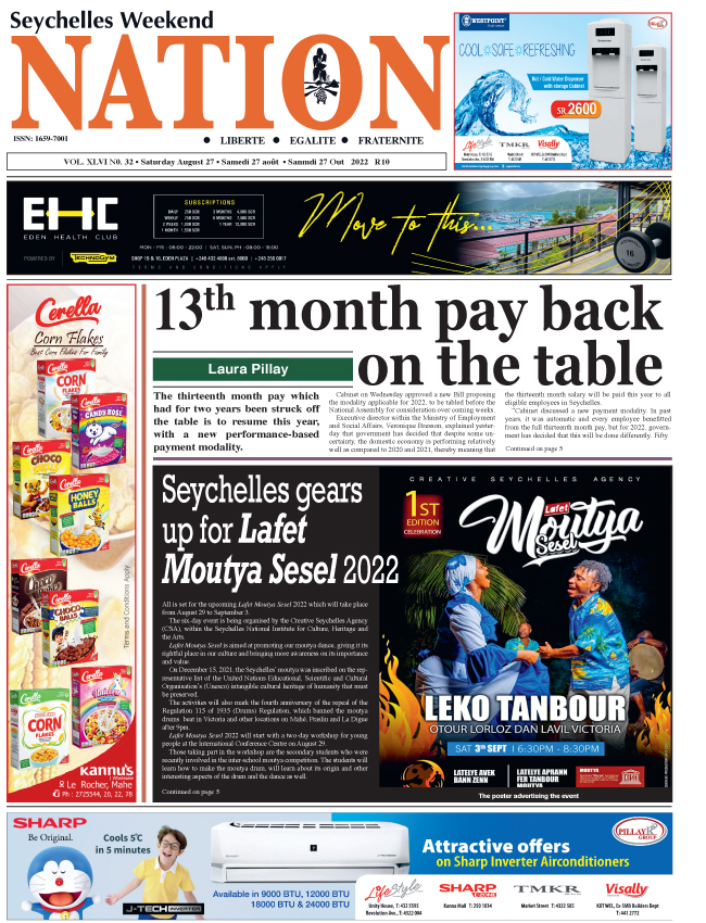 Saturday August 27 2022 Seychelles Nation Saturday August 27 2022 Seychelles Nation